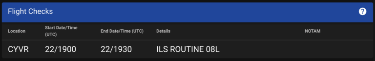 How to use NavCanada’s Operational Information System – Fly With Blake